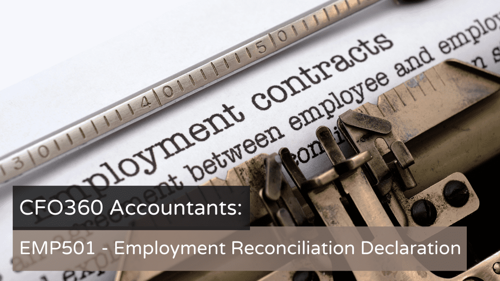 EMP501 - Employment Reconciliation Declaration - CFO360